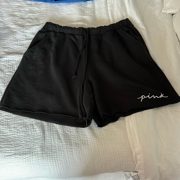 PINK Victoria's Secret | Shorts | Black Cotton Victorias Secret Pink ...